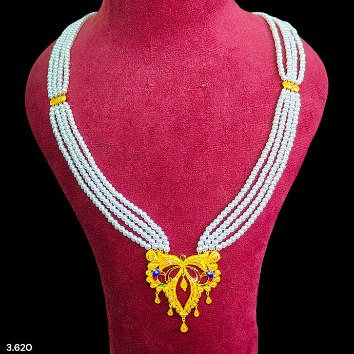 (GMH) TRJ WGT: 3.620 GM APPROX 22KT HUID HALLMARK GOLD MOTI SITAHAR NE ...