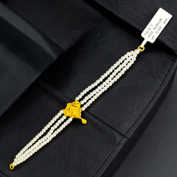 GOLD MOTI HAR- CERTIFIED BIS HUID HALLMARK 916 22KT GOLD MOTI CHOKER 1 ...